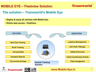 Transworld Mobile Eye GPS Tracking | PPT