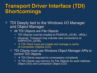 Windows Filtering Platform And Winsock Kernel | PPT