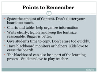 How to Use Blackboard/Greenboad | PPT