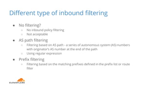BGP filtering best practice | PDF