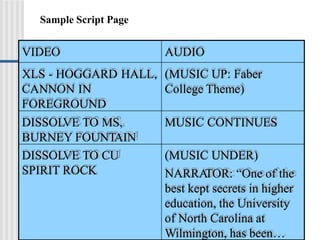 Two Column Script Format | PPTX