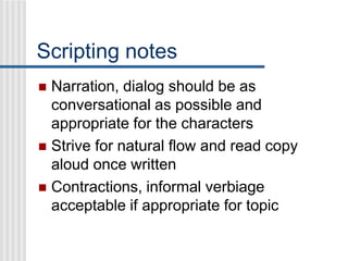Example of Two-Column Script | PPTX