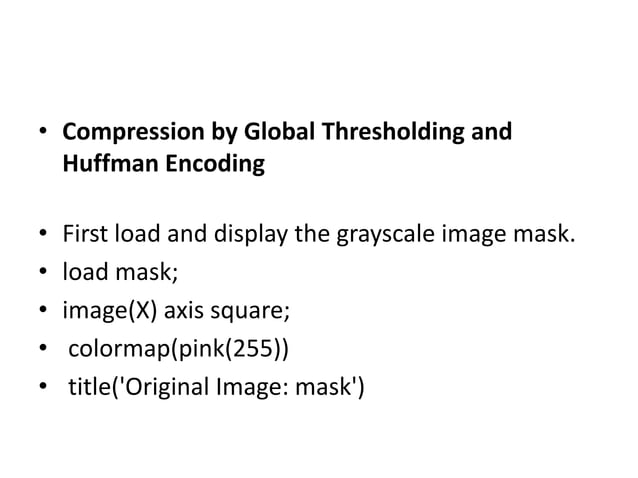 Two dimensional true wavelet compression | PPT
