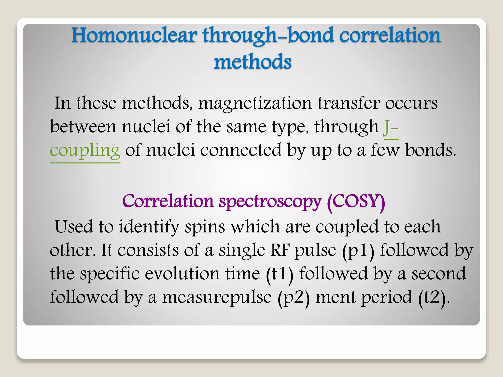 Two dimensional nmr | PPTX