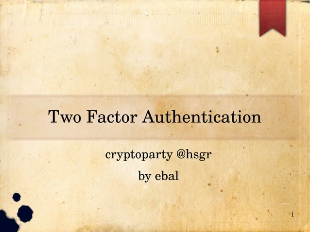 Two-factor authentication | PDF