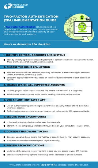 Two-Factor Authentication (2FA) Implementation Guide | PDF
