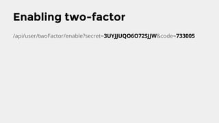 Two factor authentication with Laravel and Google Authenticator | PPT