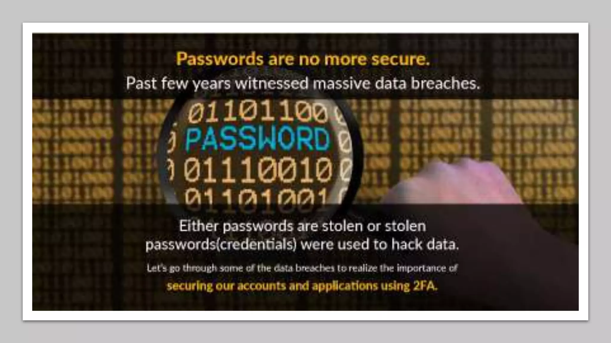 Two factor authentication solution: A mandatory requirement | PPT