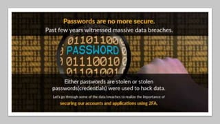 Two Factor Authentication Solution A Mandatory Requirement Pptx