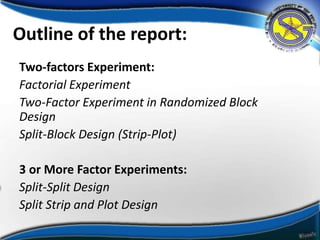 Two-Factor Experiment and Three or More Factor Experiments | PPTX