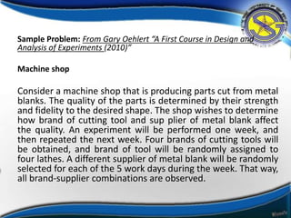 Two Factor Experiment And Three Or More Factor Experiments Pptx