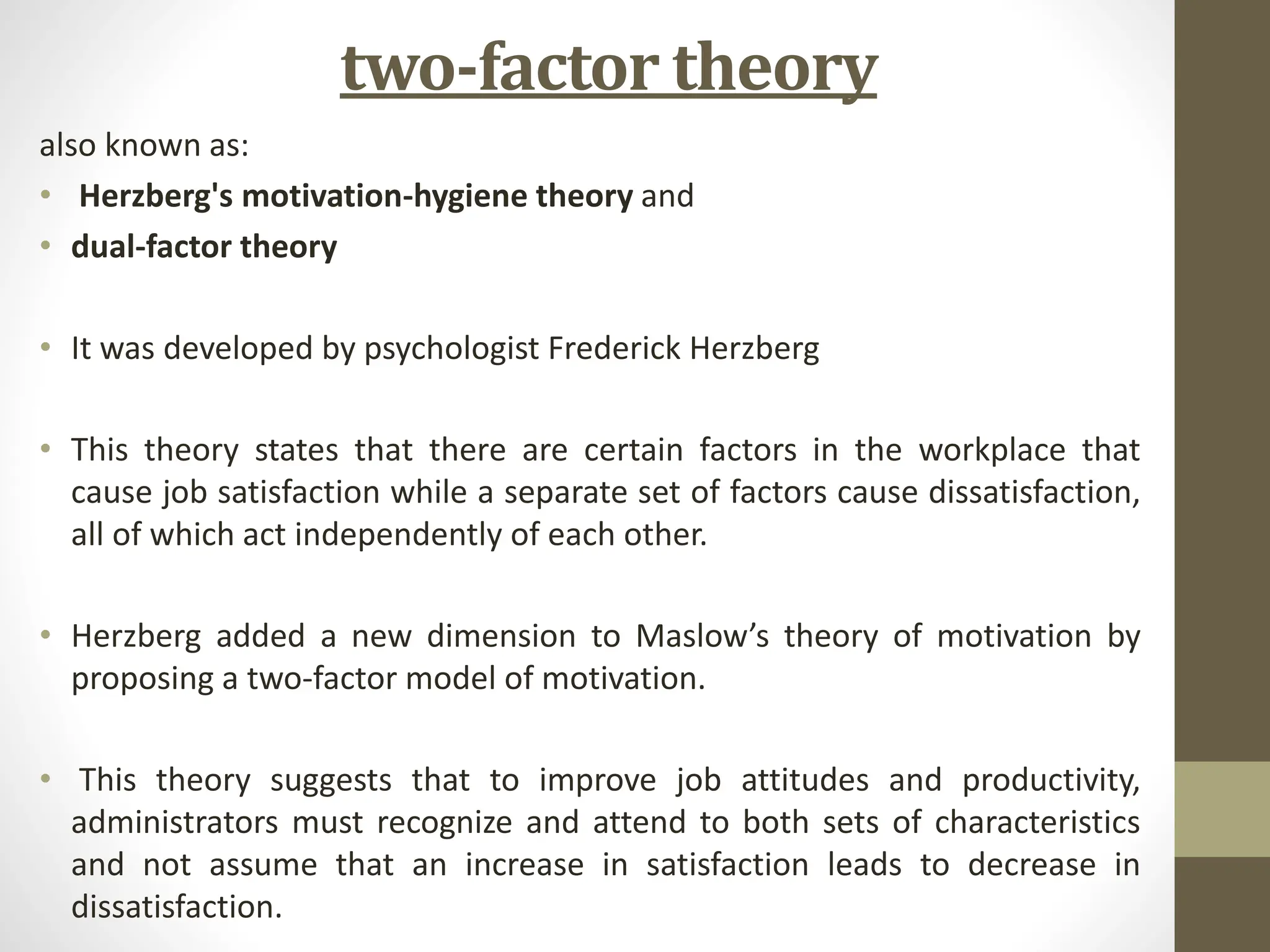 Two-factor theory of Motivation_2 .pptx