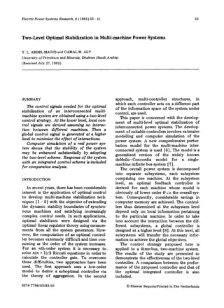 Two-level optimal stabilization in multi-machine power systems.pdf