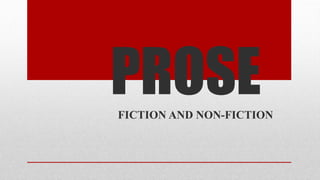 Two Main Division of Literature | PPTX