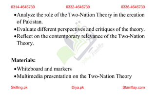 Two-Nation Theory and Its Significance_1.pptx | Islam | Religion ...