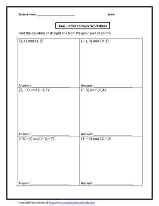 Two point-formula | PDF