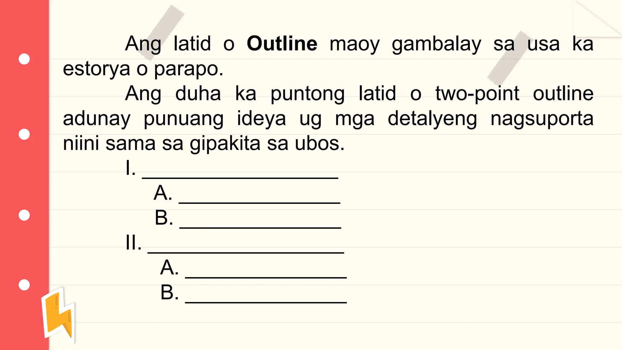 two-point outline_powerpoint presentation | PPTX