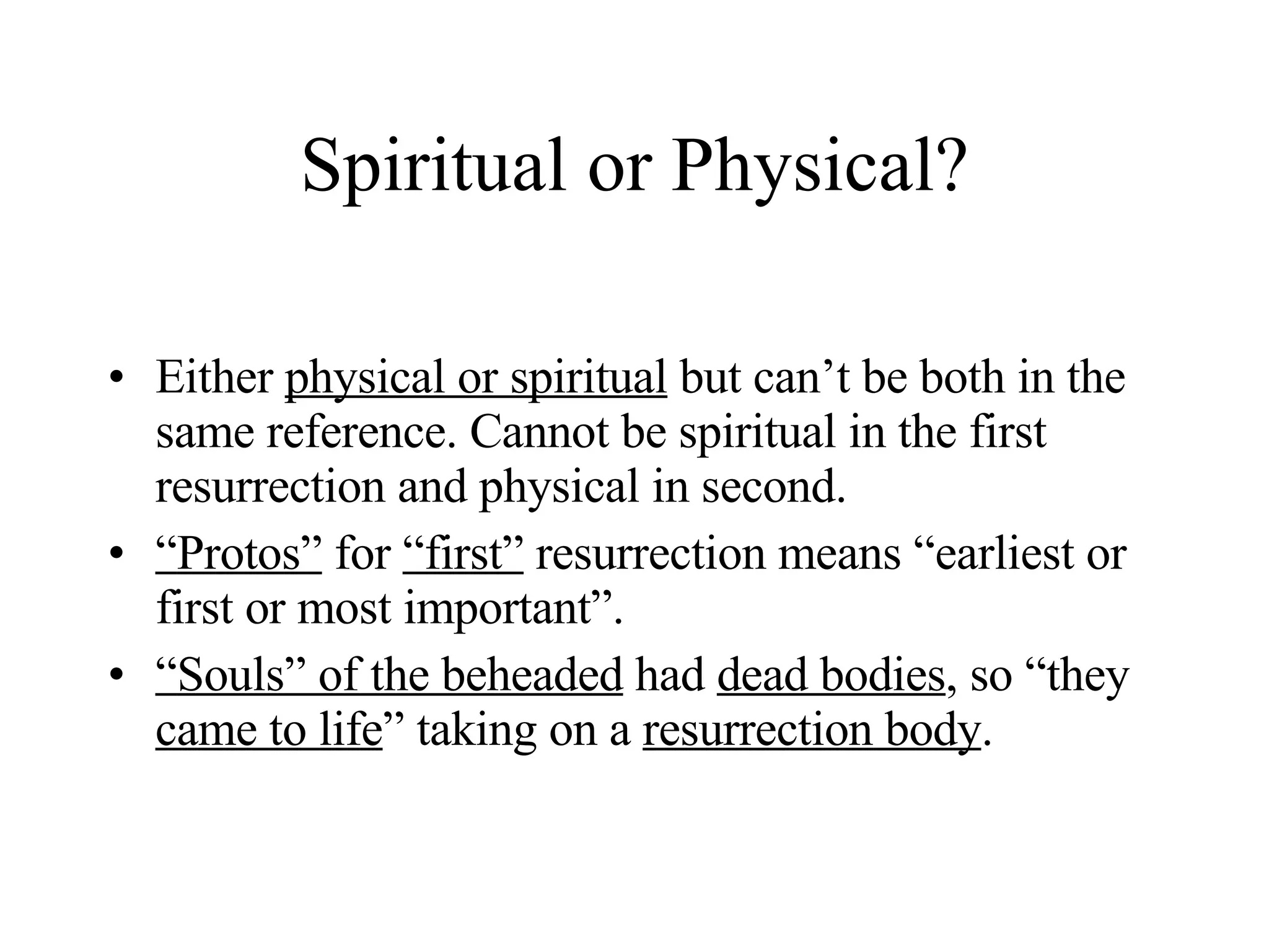 Two Resurrections | PPT