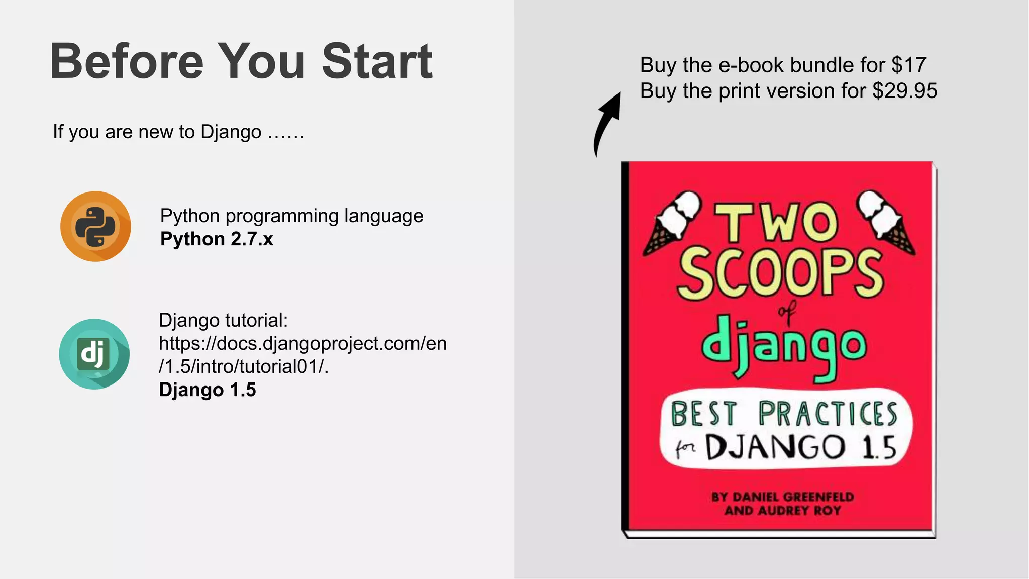 Two scoops of django Introduction | PPT