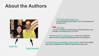 Two scoops of django Introduction | PPTX | Programming Languages | Computing