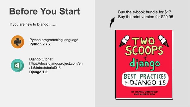 Two scoops of django Introduction | PPT