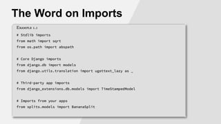 Two scoops of django Introduction | PPTX | Programming Languages | Computing