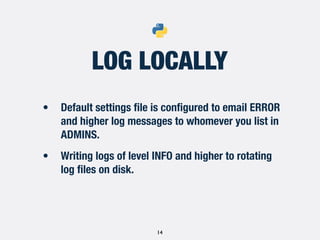 Django best practices for logging and signals | PDF