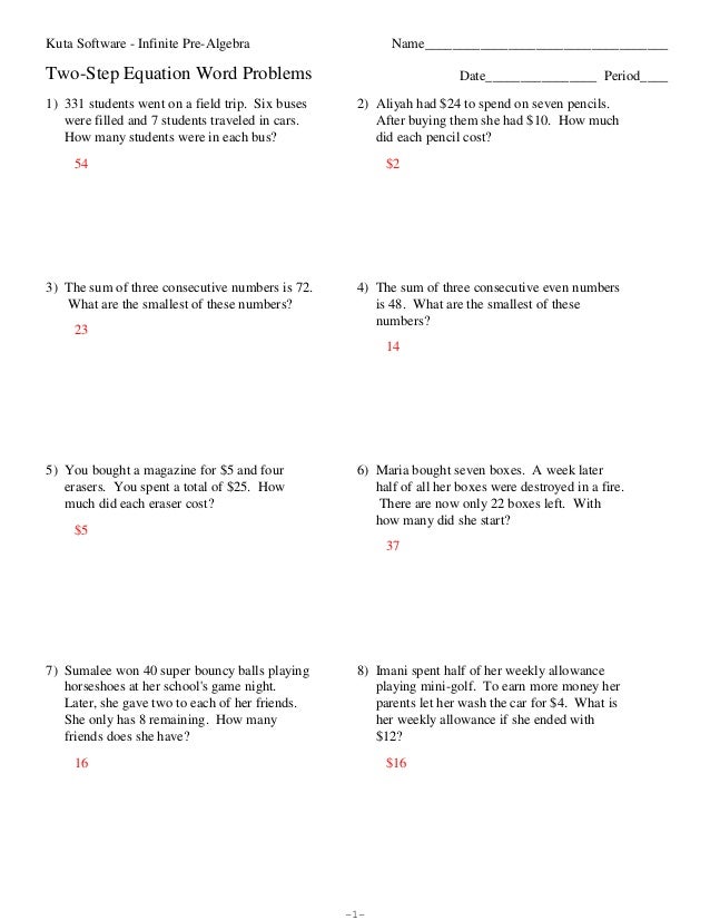 Solving One And Two Step Equations Worksheet Kuta Tessshebaylo Solving One And Two Step Equations Worksheet Kuta Tessshebaylo