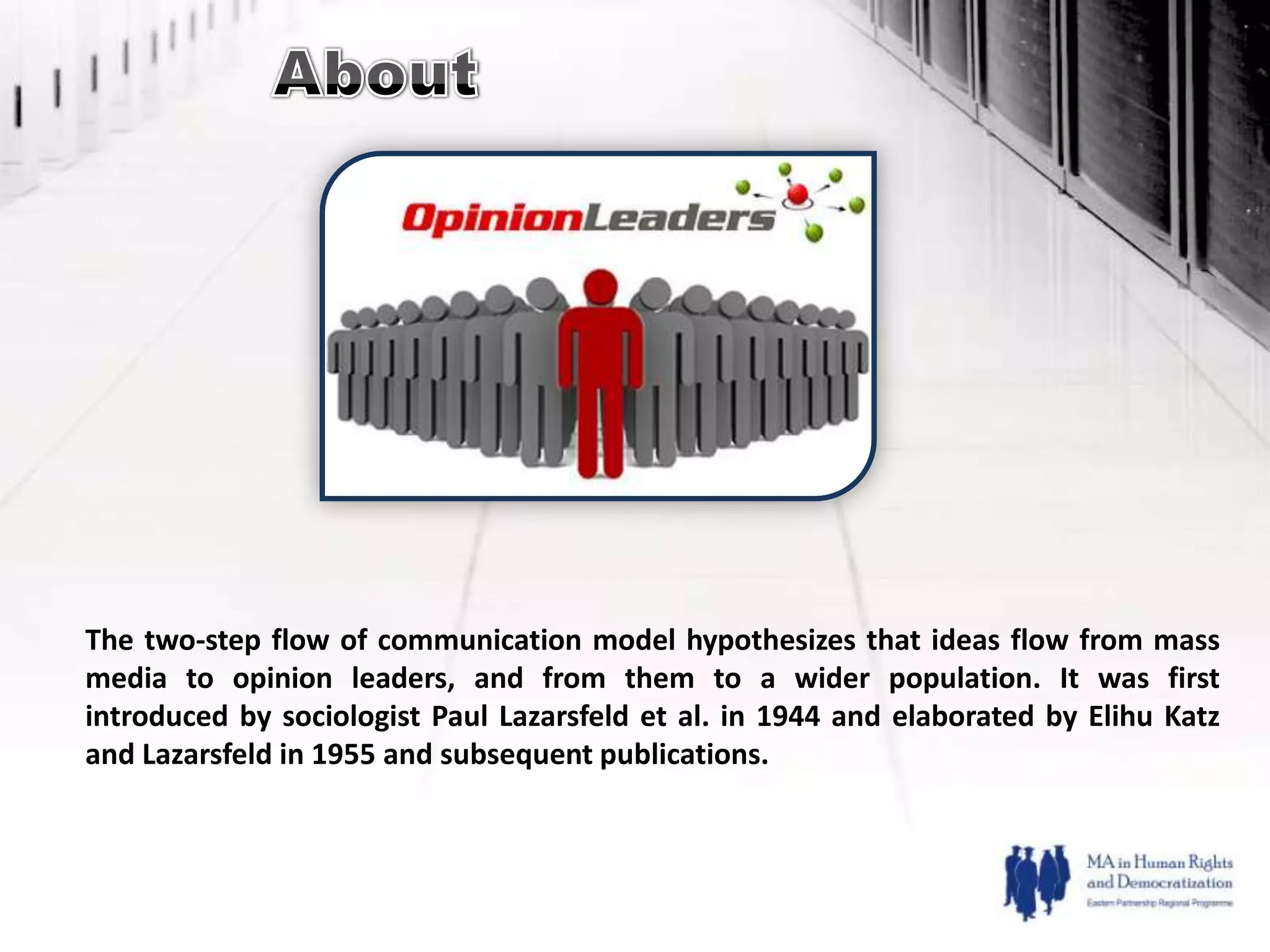 Two step flow of communication | PPTX