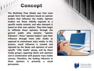 Two step flow of communication | PPTX