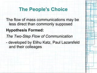 The Two-Step Flow Of Communication | PPT