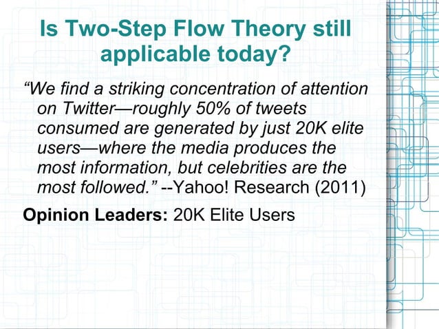 The Two-Step Flow Of Communication | PPT