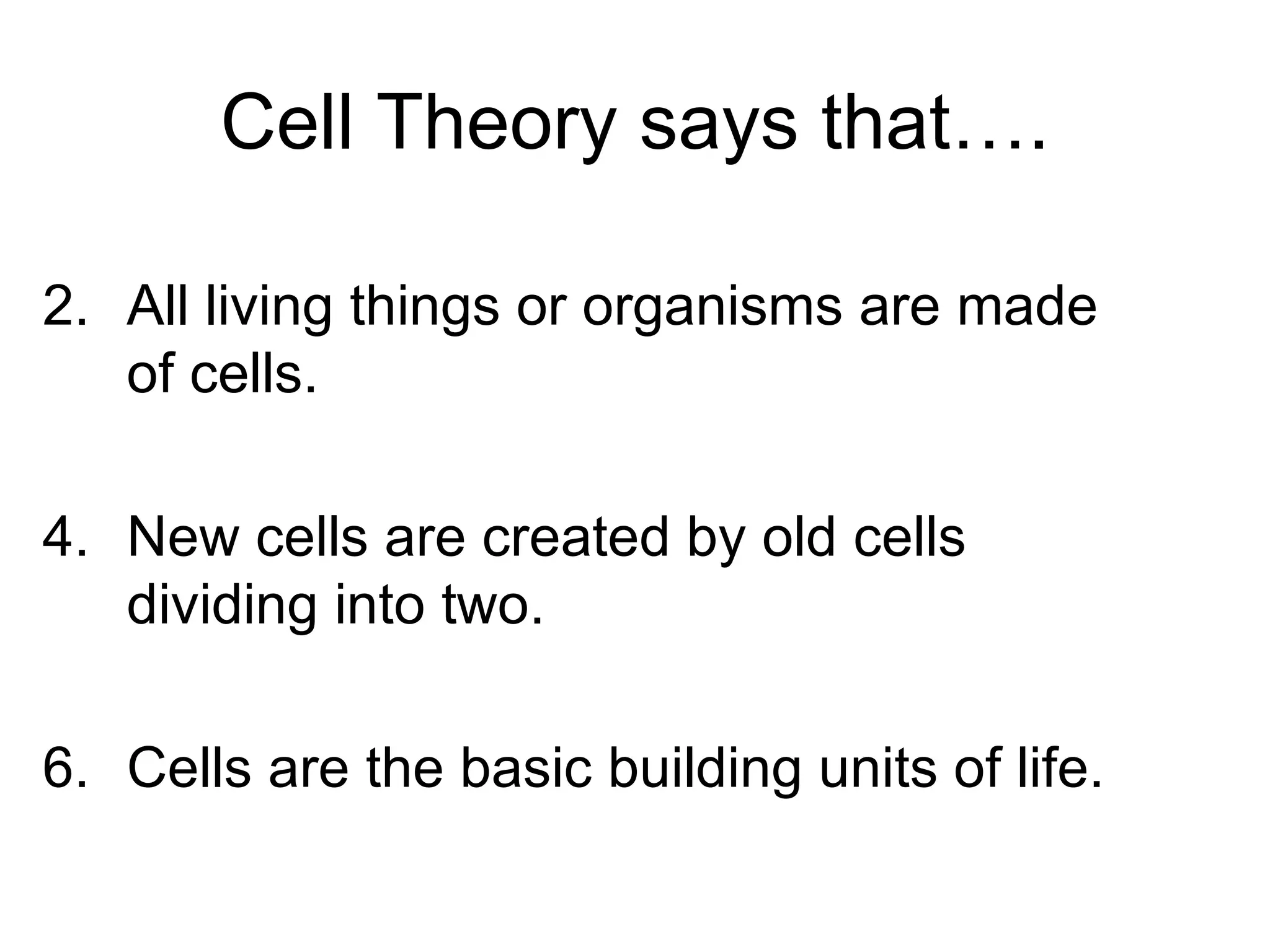 living things & cell theory | PPT