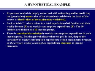 TWO-VARIABLE REGRESSION ANALYSIS SOME BASIC IDEAS.ppt | Physics | Science