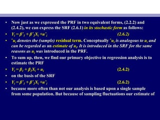 TWO-VARIABLE REGRESSION ANALYSIS SOME BASIC IDEAS.ppt