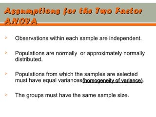 Two way anova+manova | PPT
