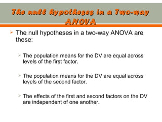 Two way anova+manova | PPT
