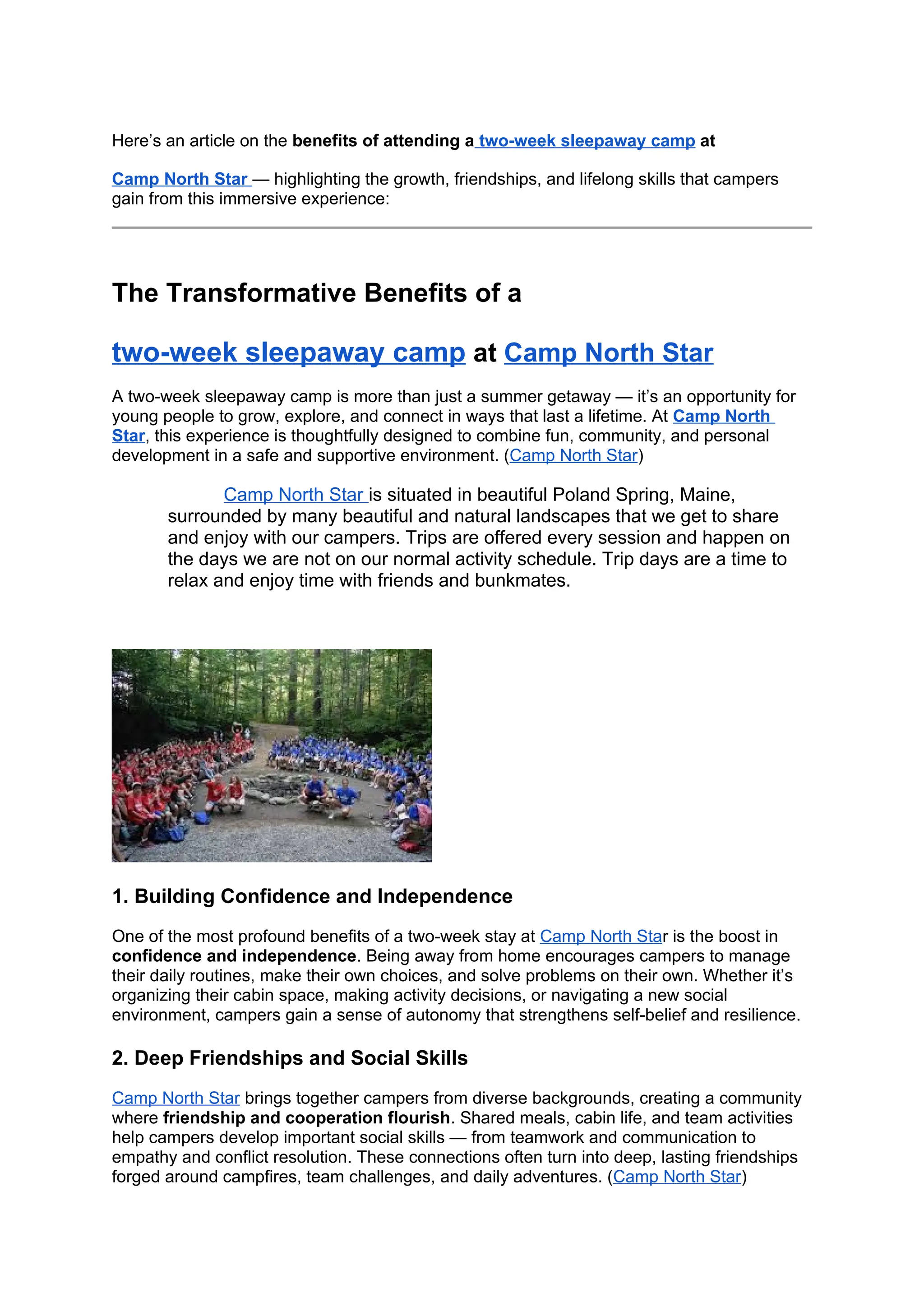 two-week sleepaway camp.docxThe Transformative Benefits of a two-week ...