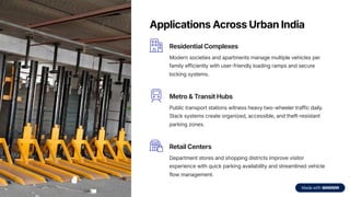 Efficient Two Wheeler Stack Parking System in India | PDF