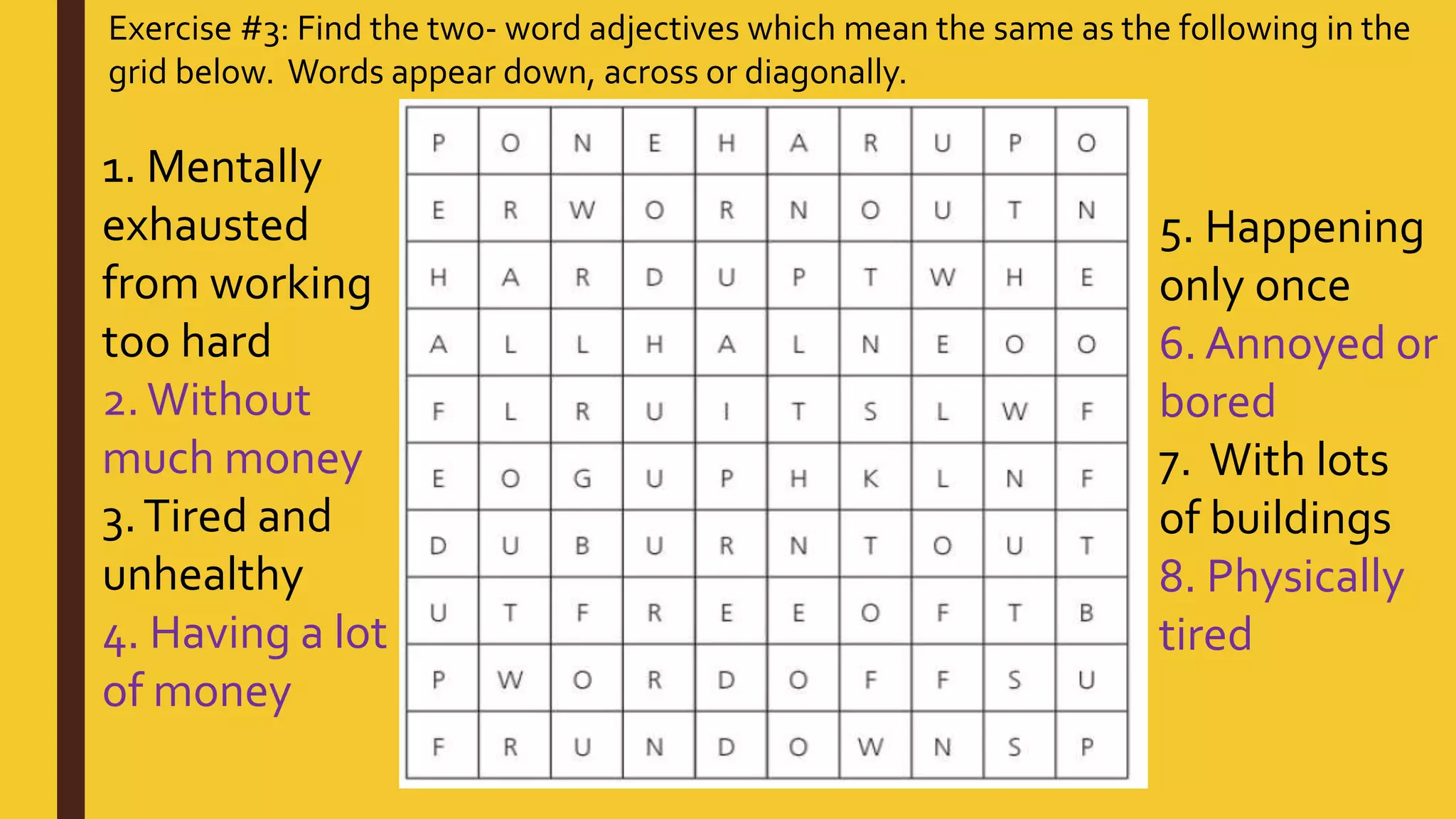 Compound Adjectives: Two- word adjectives | PPTX