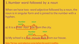 Compound Adjectives: Two- word adjectives | PPTX