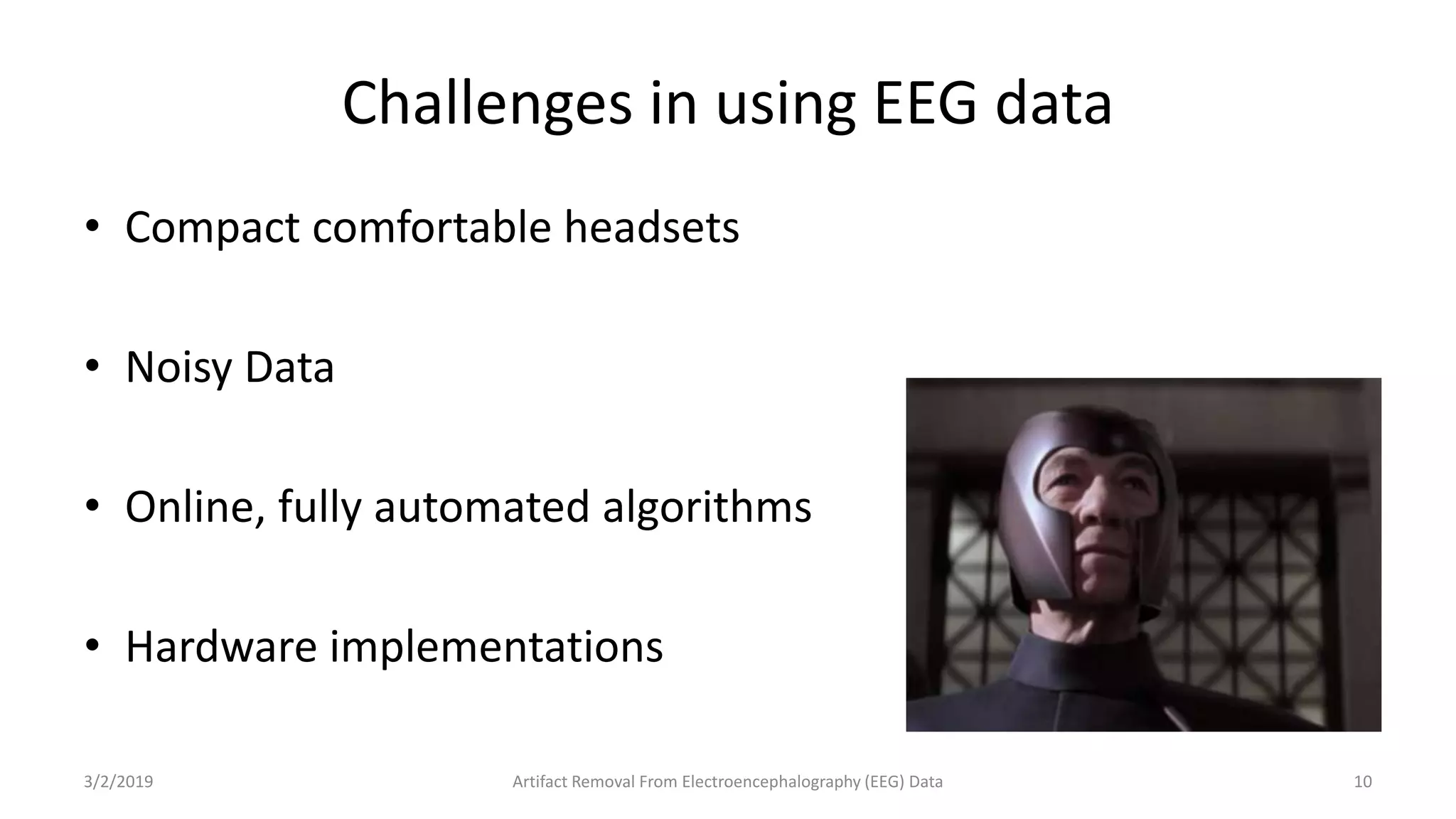Two Algorithms for Weakly Supervised Denoising of EEG Data | PPT