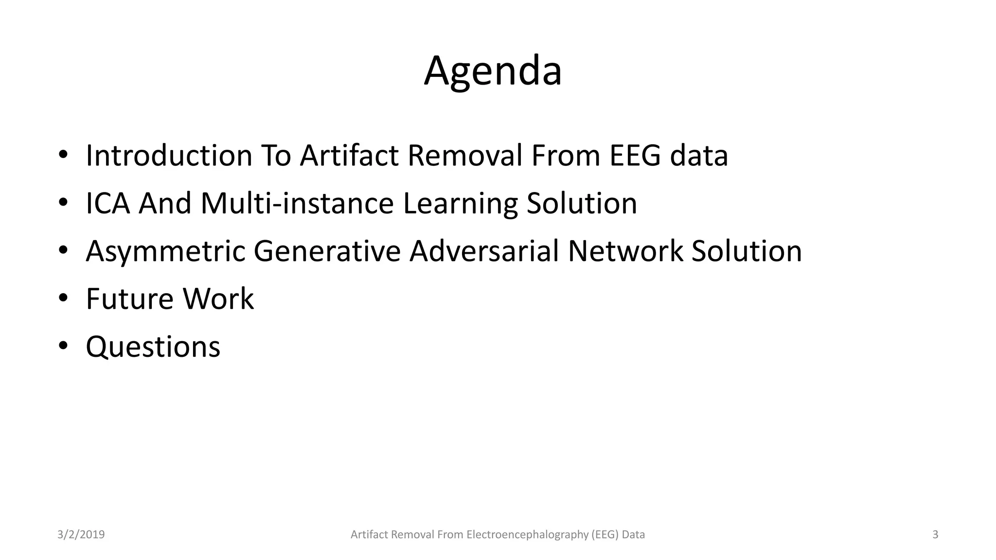 Two Algorithms for Weakly Supervised Denoising of EEG Data | PPT