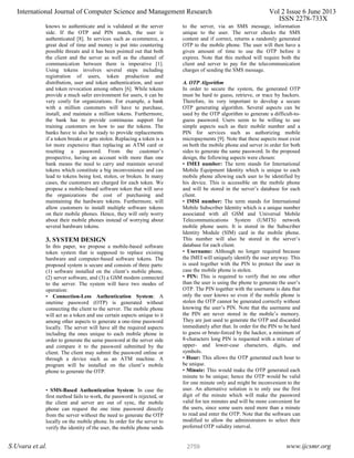 Two aspect authentication system using secure | PDF