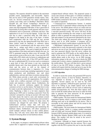 Two aspect authentication system using secure mobile | PDF