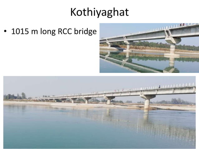 Two bridges in karnali river, nepal | PPTX