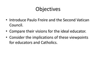 Two Catholic Visions of the Teaching Vocation | PPTX