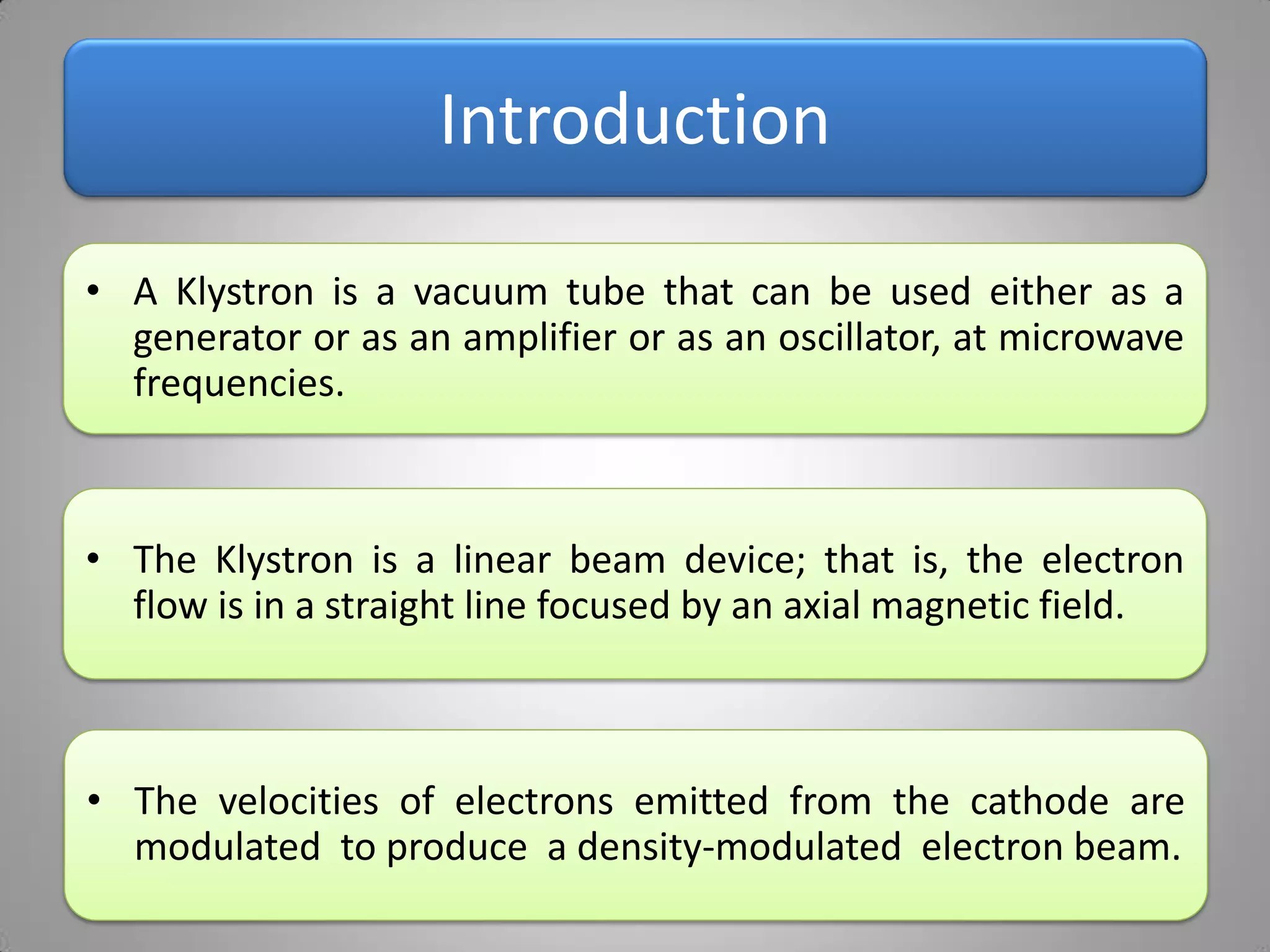 Two cavity klystron | PDF