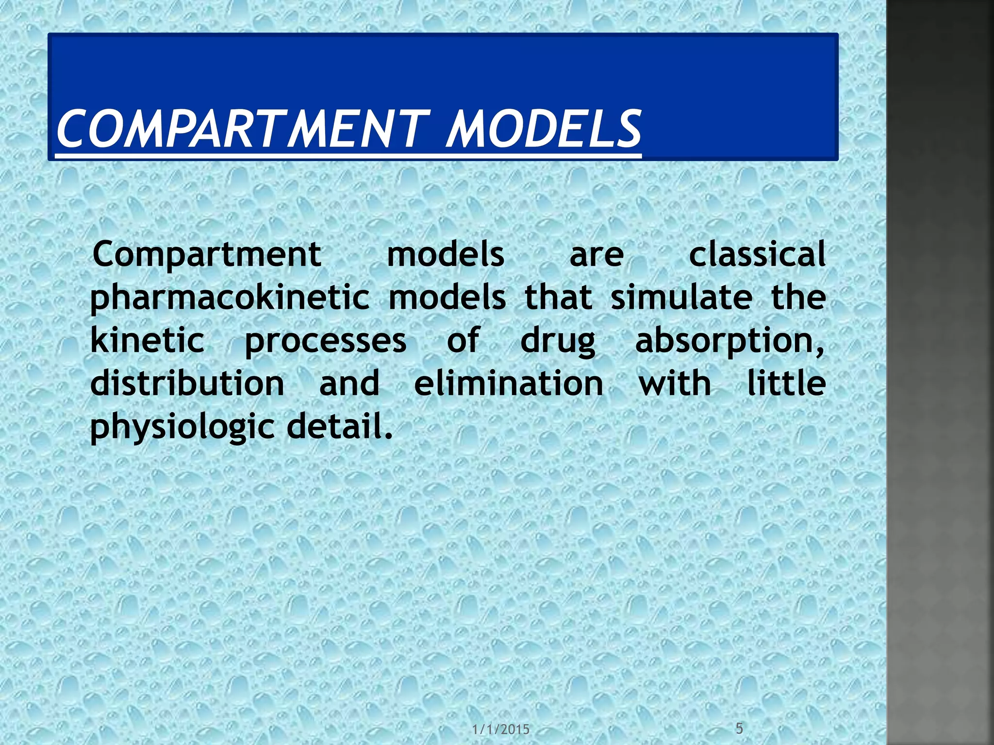 Two compartment model | PPTX