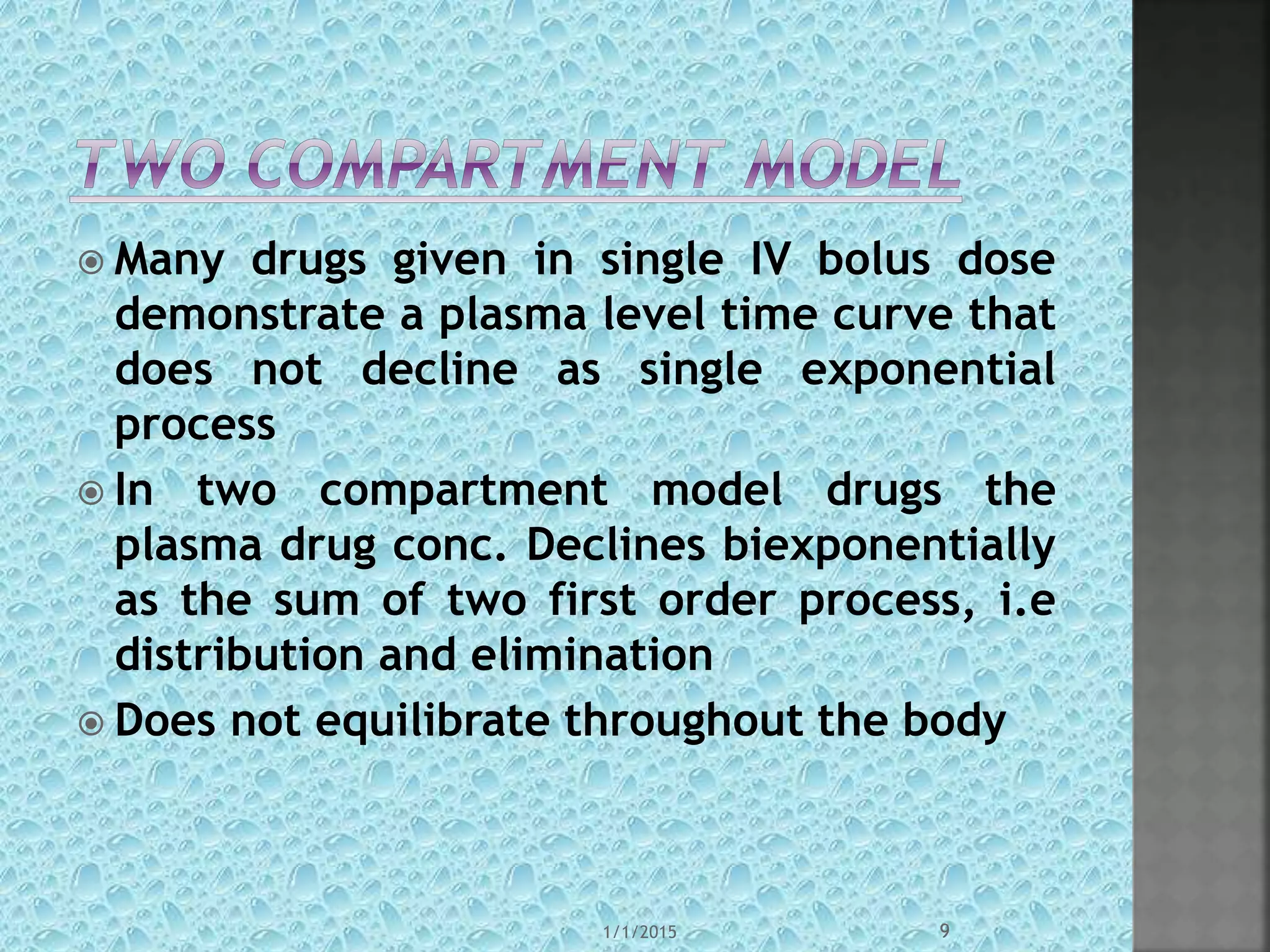 Two compartment model | PPTX